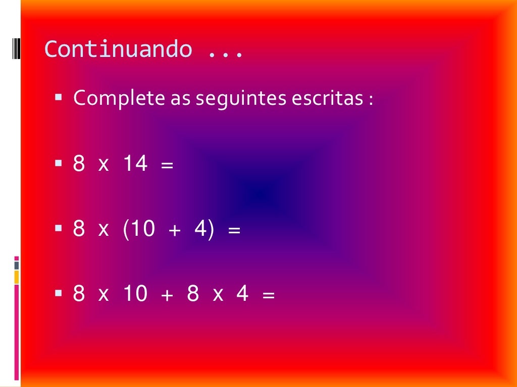 Propriedade Distributiva Da Multiplicação Em Relação à Adição