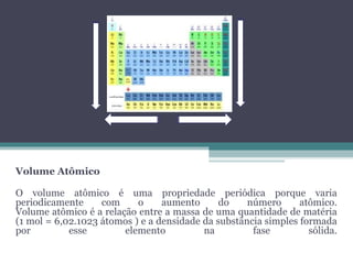 Propriedades periódicas | PPT