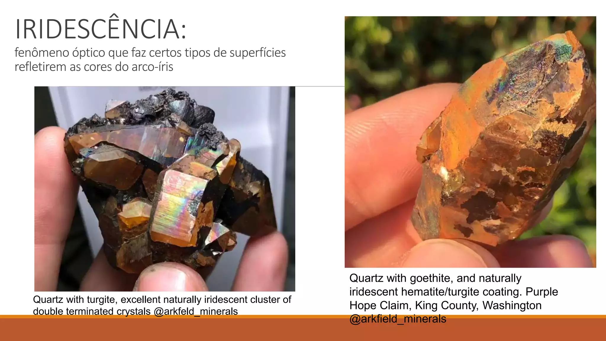 Propriedades óticas dos minerais | PPT