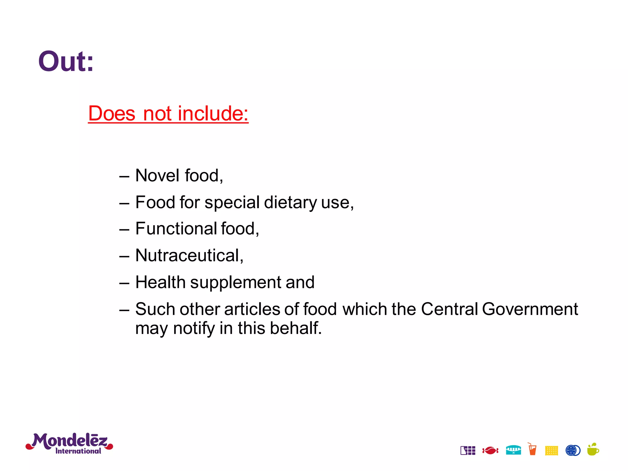 Proprietary Foods: New Definition 2016