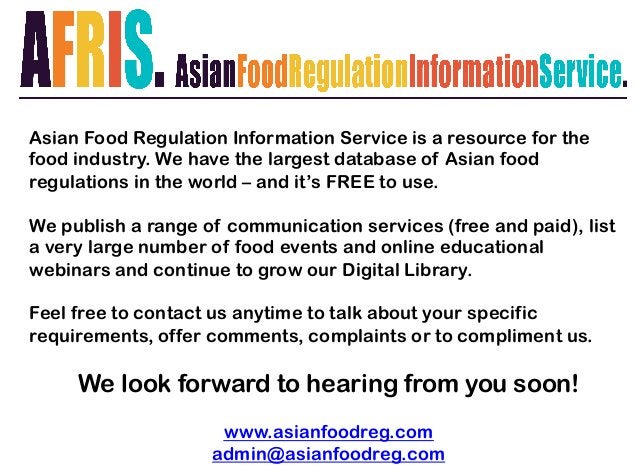 Proprietary Foods: New Definition 2016