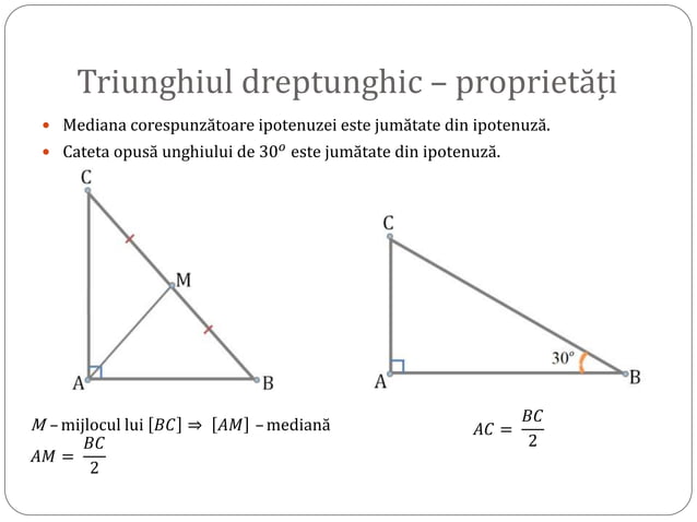 Proprietati ale triunghiurilor | PPTX