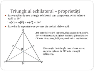 Proprietati ale triunghiurilor | PPTX