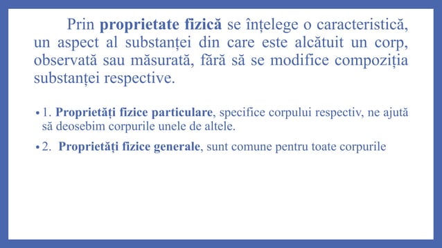 Proprietati fizice | PPT