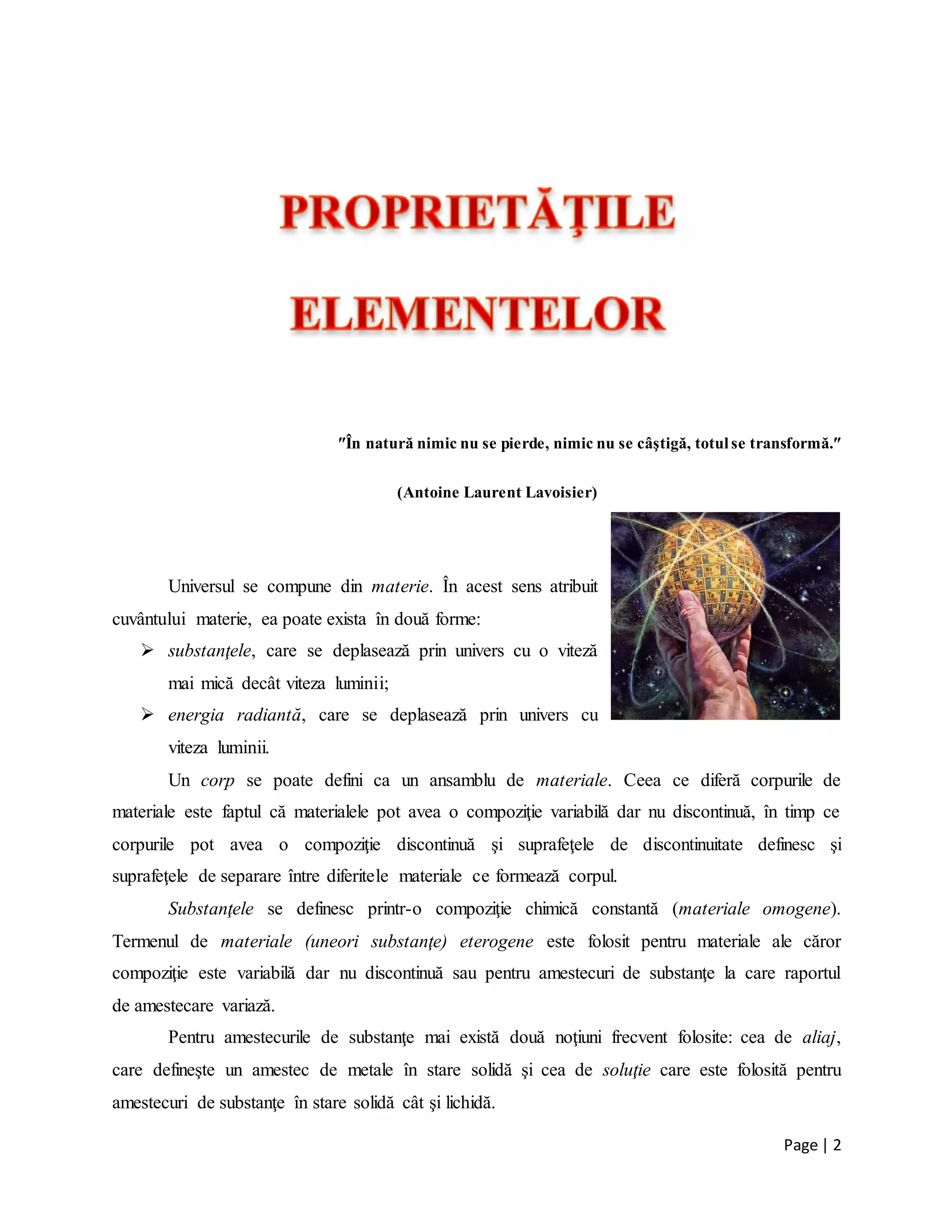 Proprietatile elementelor | PDF