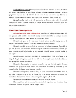 Proprietatile elementelor | PDF