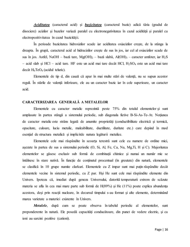 Proprietatile elementelor | PDF