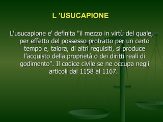 Proprietà e Possesso | PPT