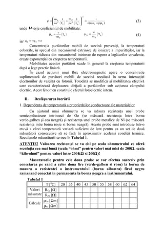 Proprietăţile conductoare ale materialelor | PDF