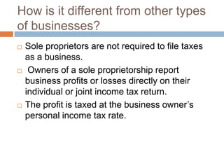 Proprietorship business | PPT