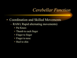 NurseReview.Org - Proprioception & Cerebellar Function | PPT
