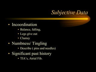 NurseReview.Org - Proprioception & Cerebellar Function | PPT