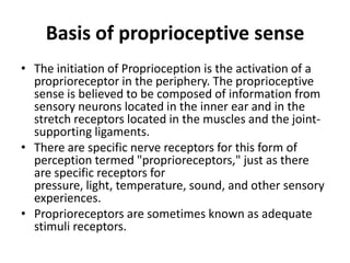 Proprioception sense | PPTX