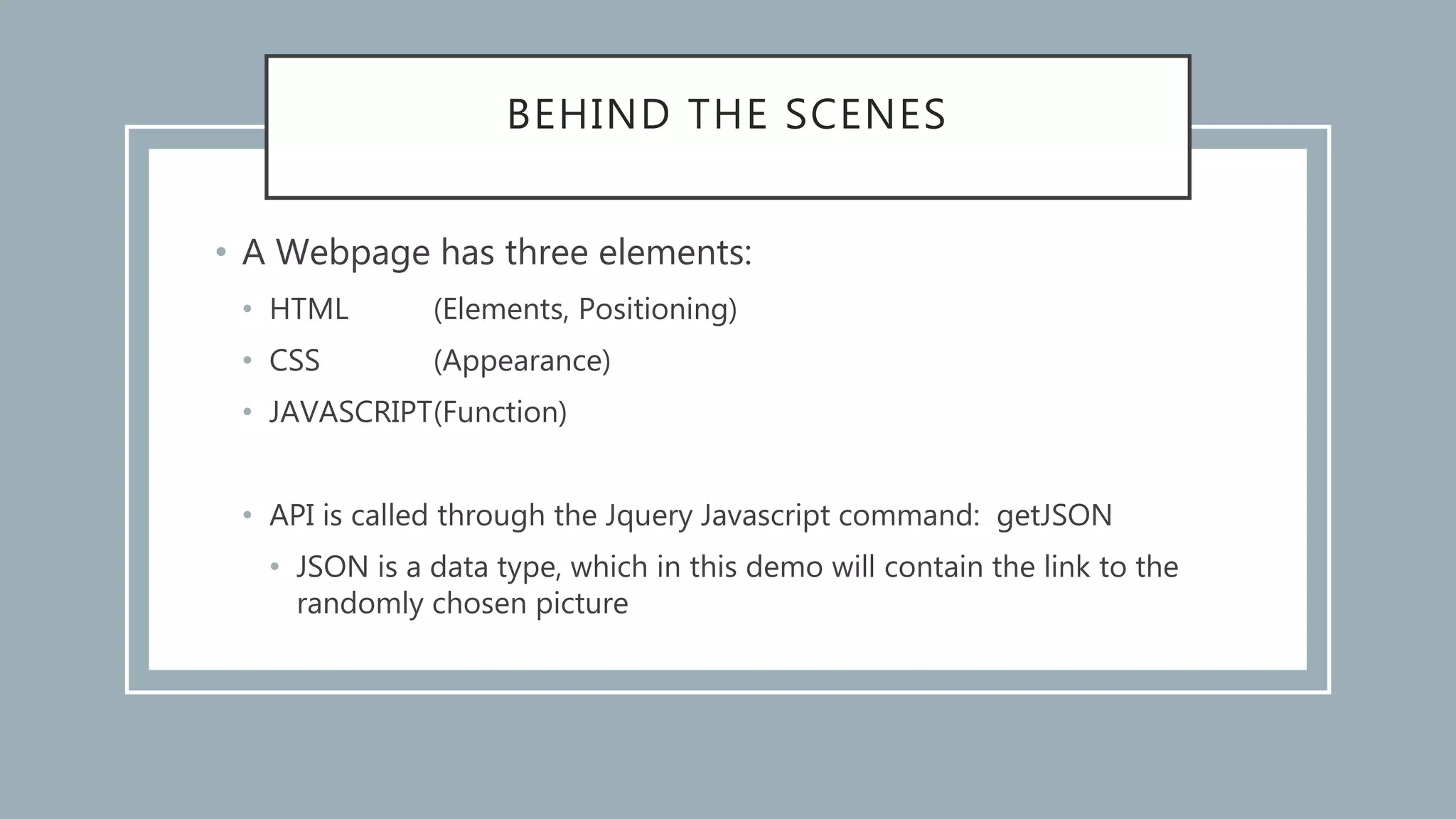 Pro project presentation api demo | PPTX