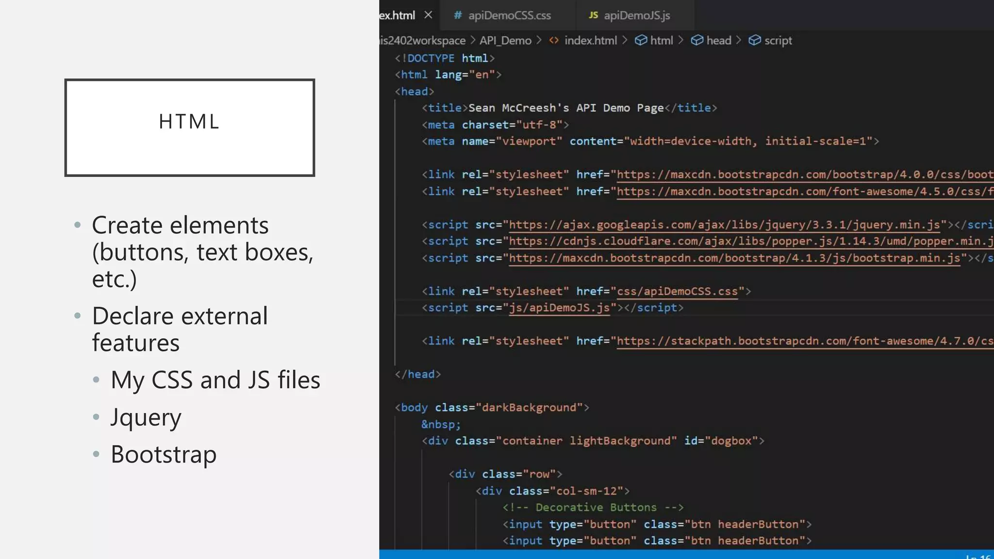Pro project presentation api demo | PPTX