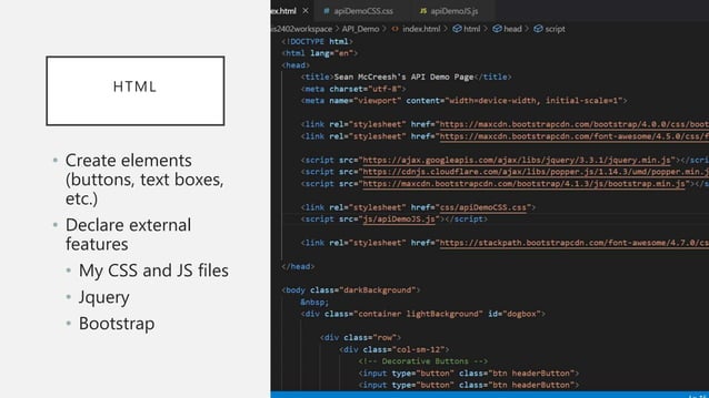 Pro project presentation api demo | PPTX