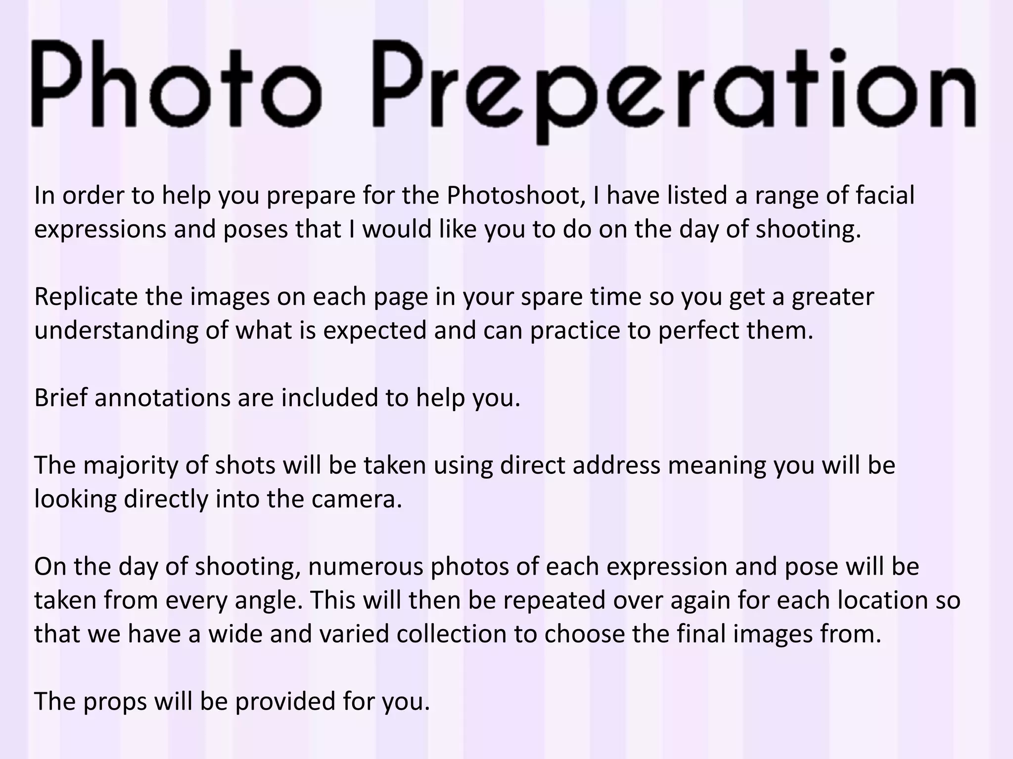 Preperation | PPT