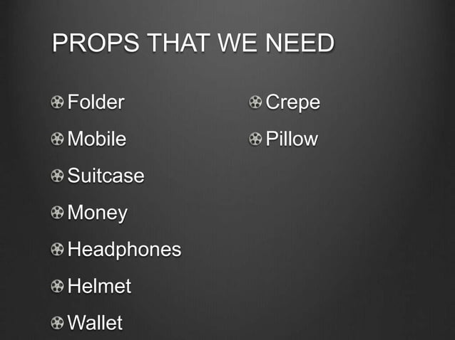 Props | PPTX | Genres