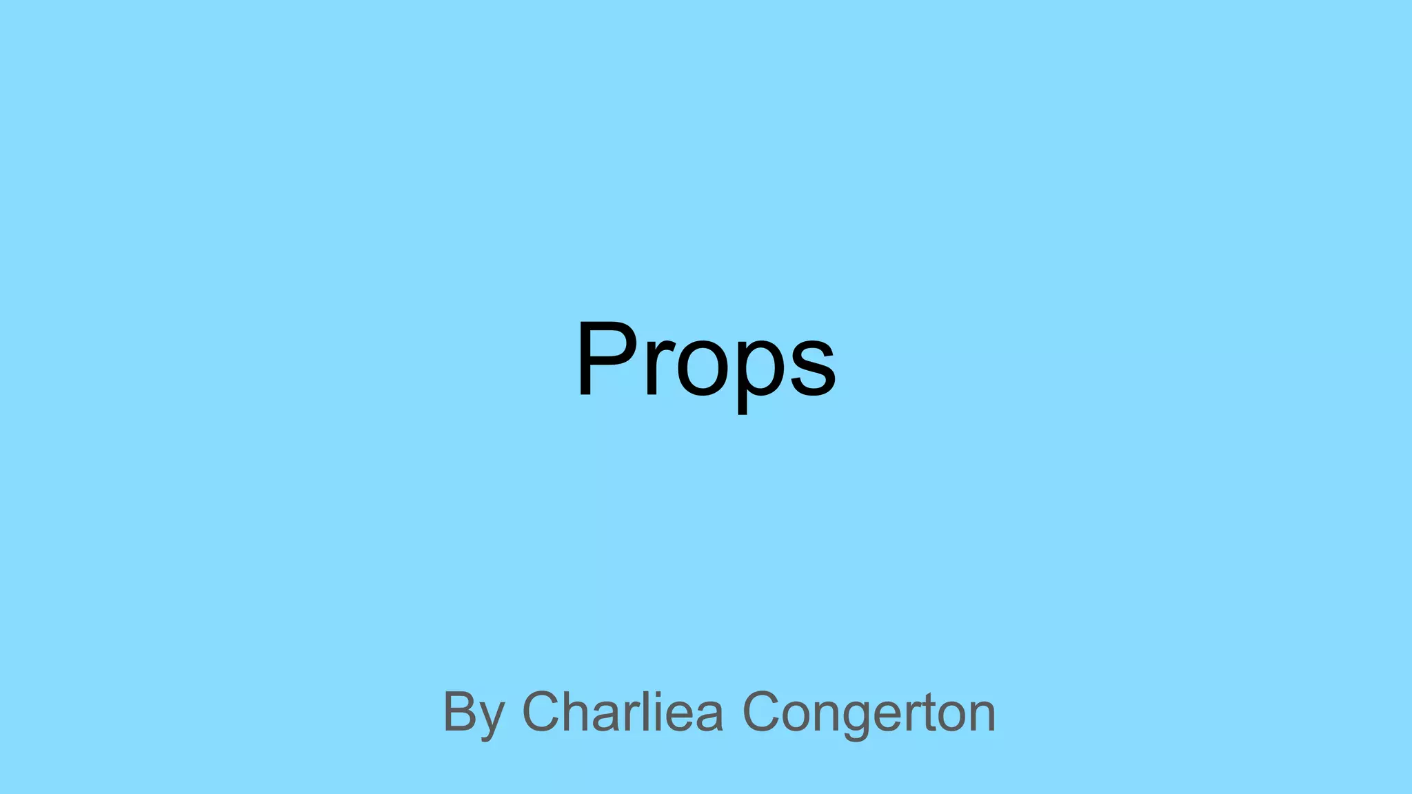 Props | PPT