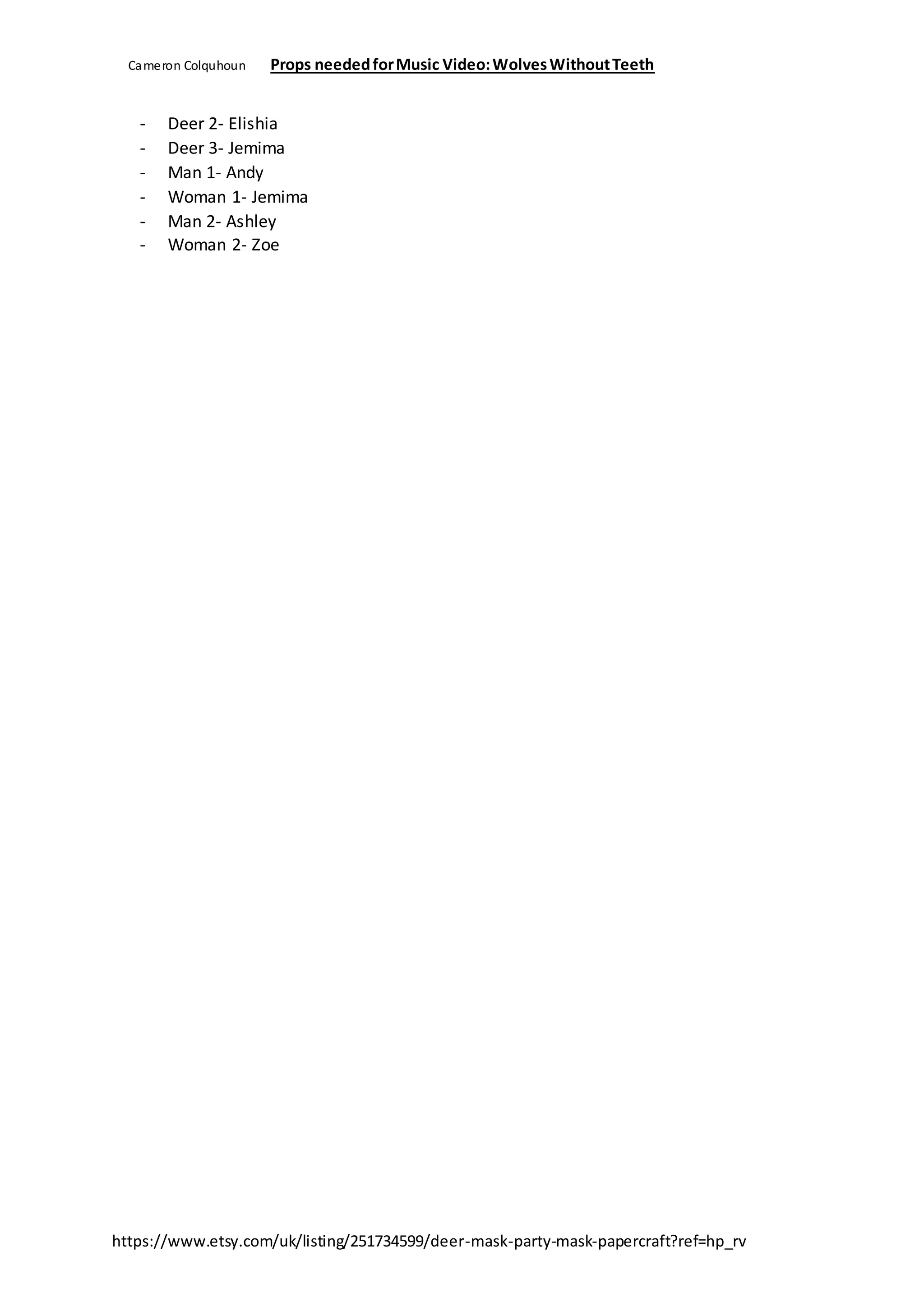 Props, Costumes and Actors | PDF