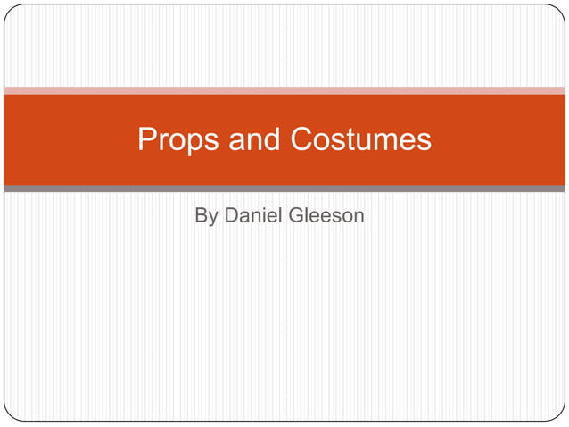 Props and costumes | PPT