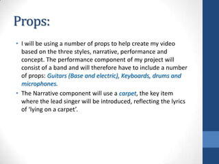 Props, costume, lighting and equipment | PPTX