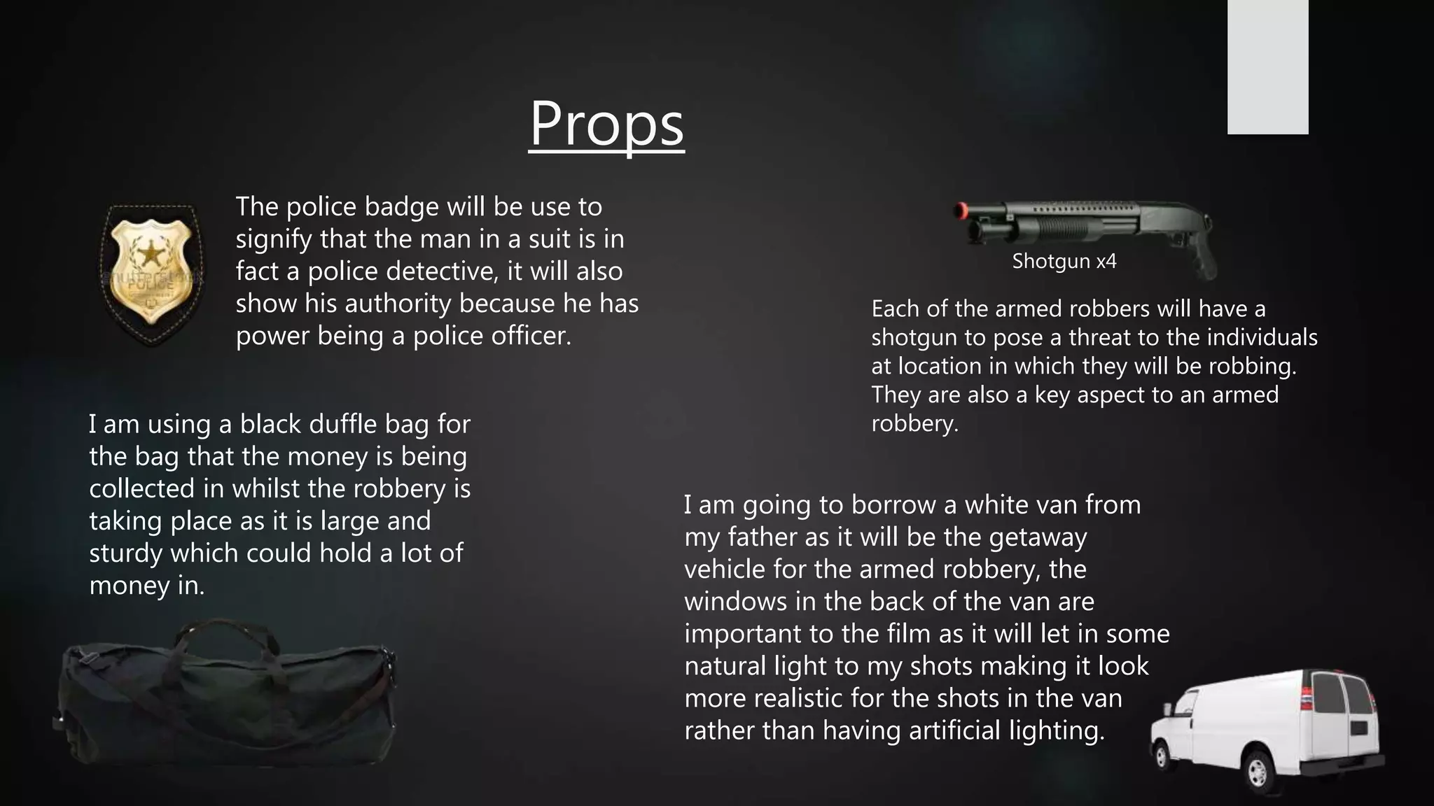 Props, Costumes and Actors | PPTX | Crime & Harmful Acts to Individuals ...