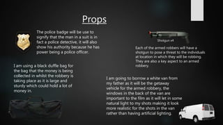 Props, Costumes and Actors | PPTX | Crime & Harmful Acts to Individuals ...