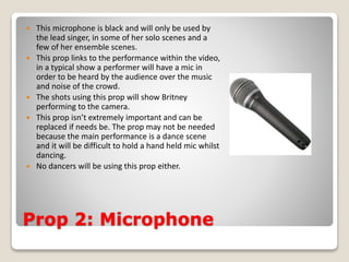 Props powerpoint | PPTX | Musicals | Genres