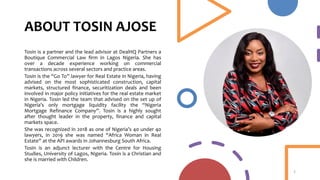 Proptech and the Capital Market- Tosin Ajose | PPT