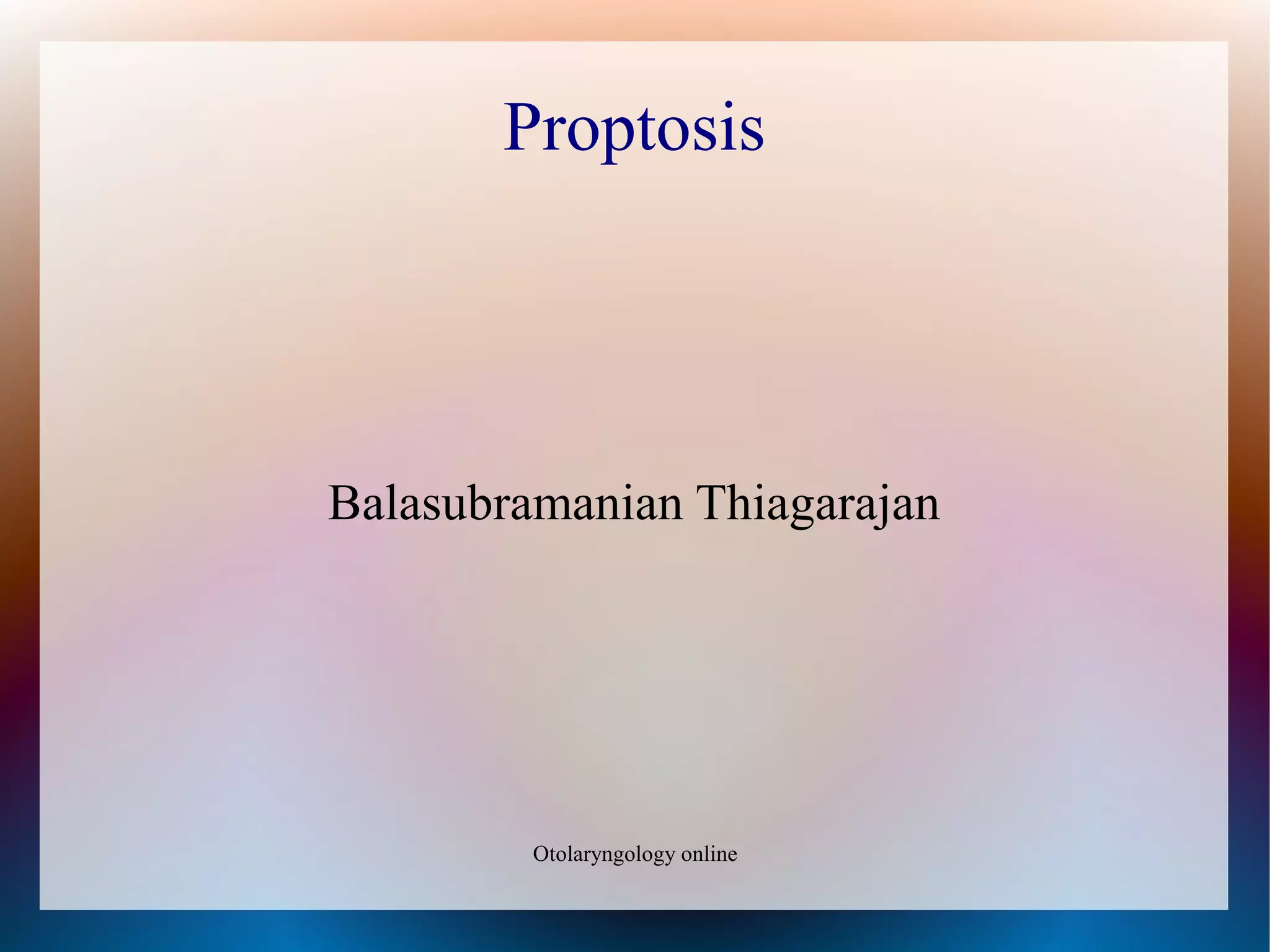 Proptosis | ODP