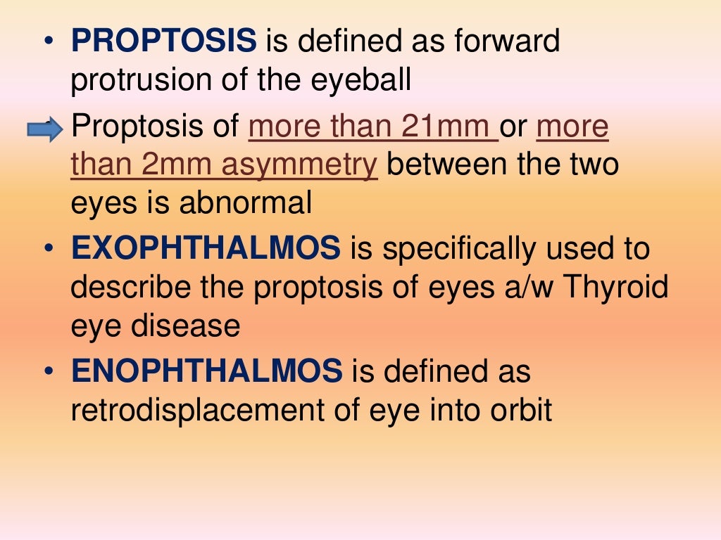 Proptosis