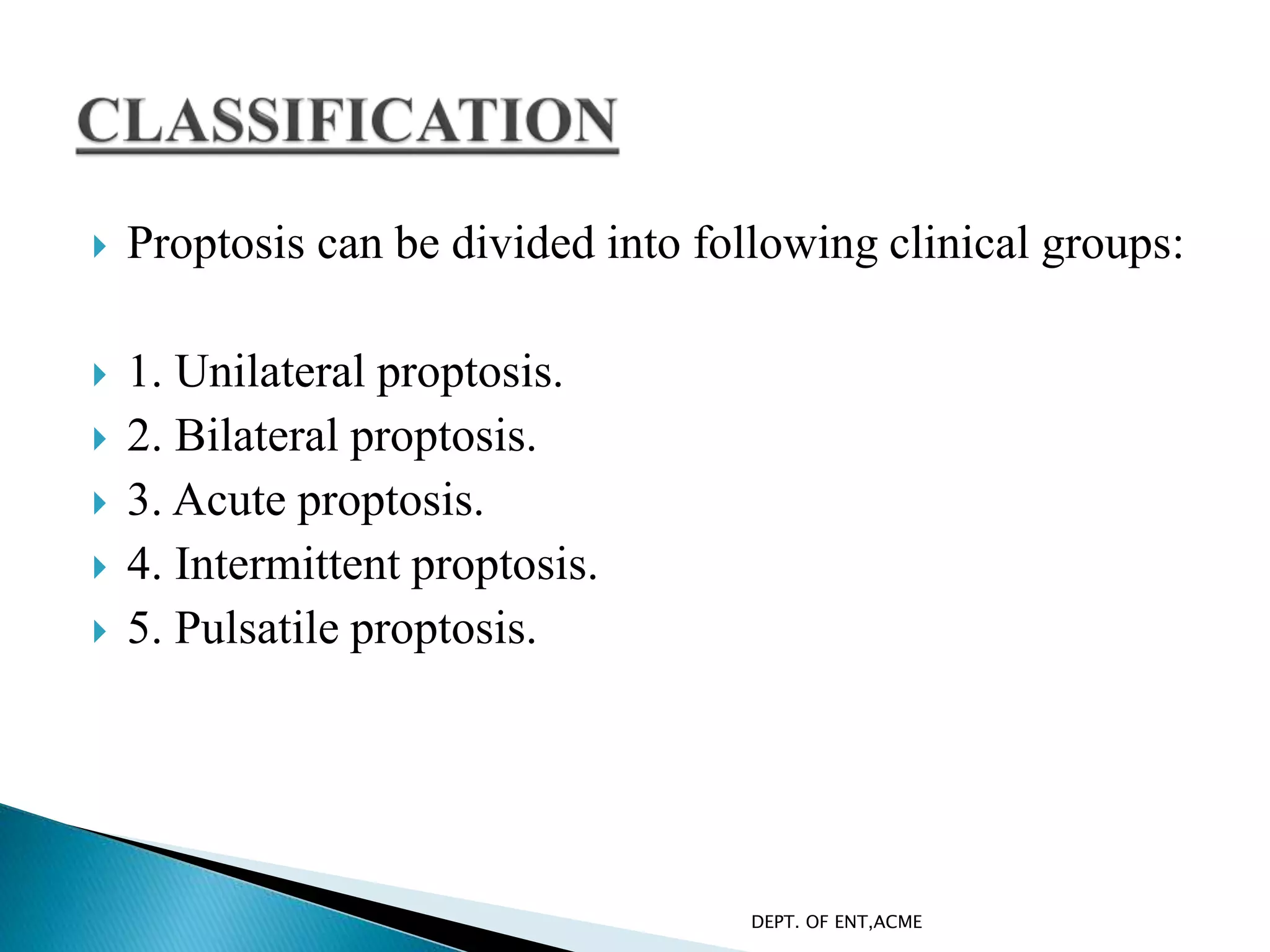 Proptosis by Dr.Ashwin Menon | PPTX