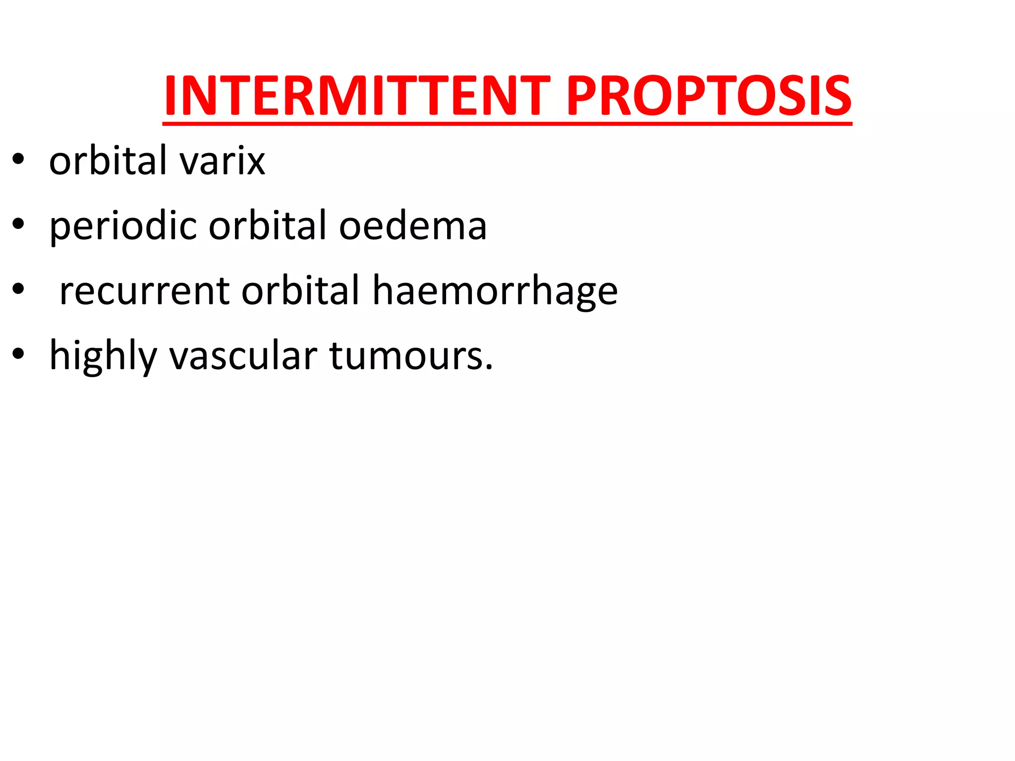 Proptosis in ophthalmology | PPTX