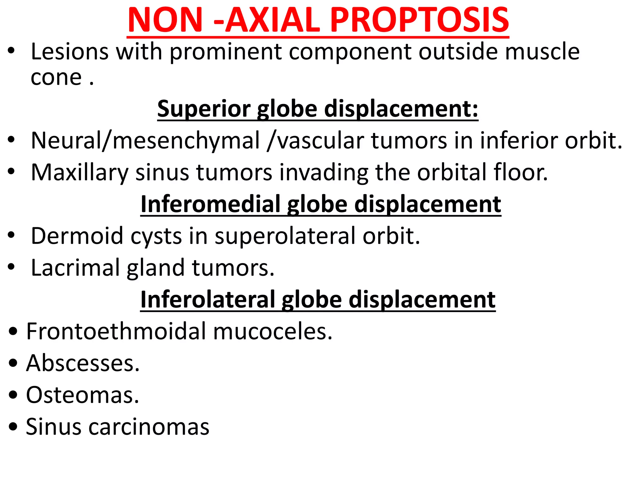 Proptosis in ophthalmology | PPTX