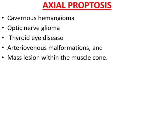 Proptosis in ophthalmology | PPTX