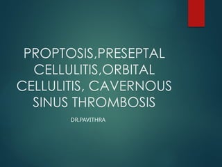 proptosis cavernous sinus thrombosis class h (1).pptx