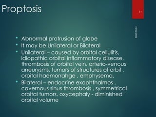 proptosis cavernous sinus thrombosis class h (1).pptx