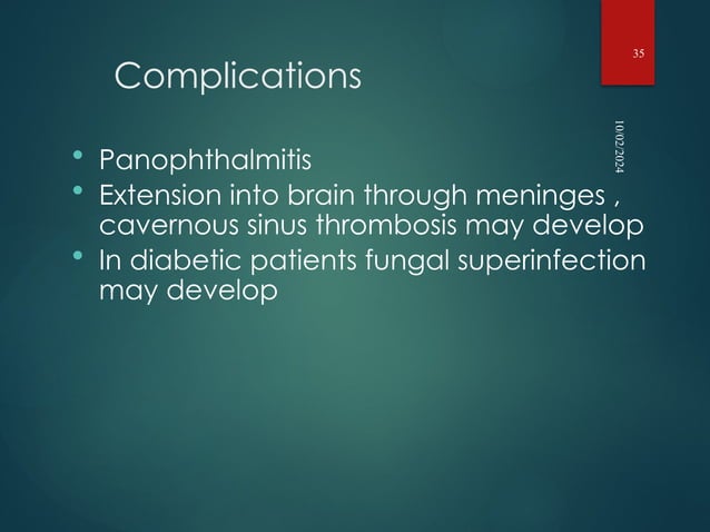 proptosis cavernous sinus thrombosis class h (1).pptx