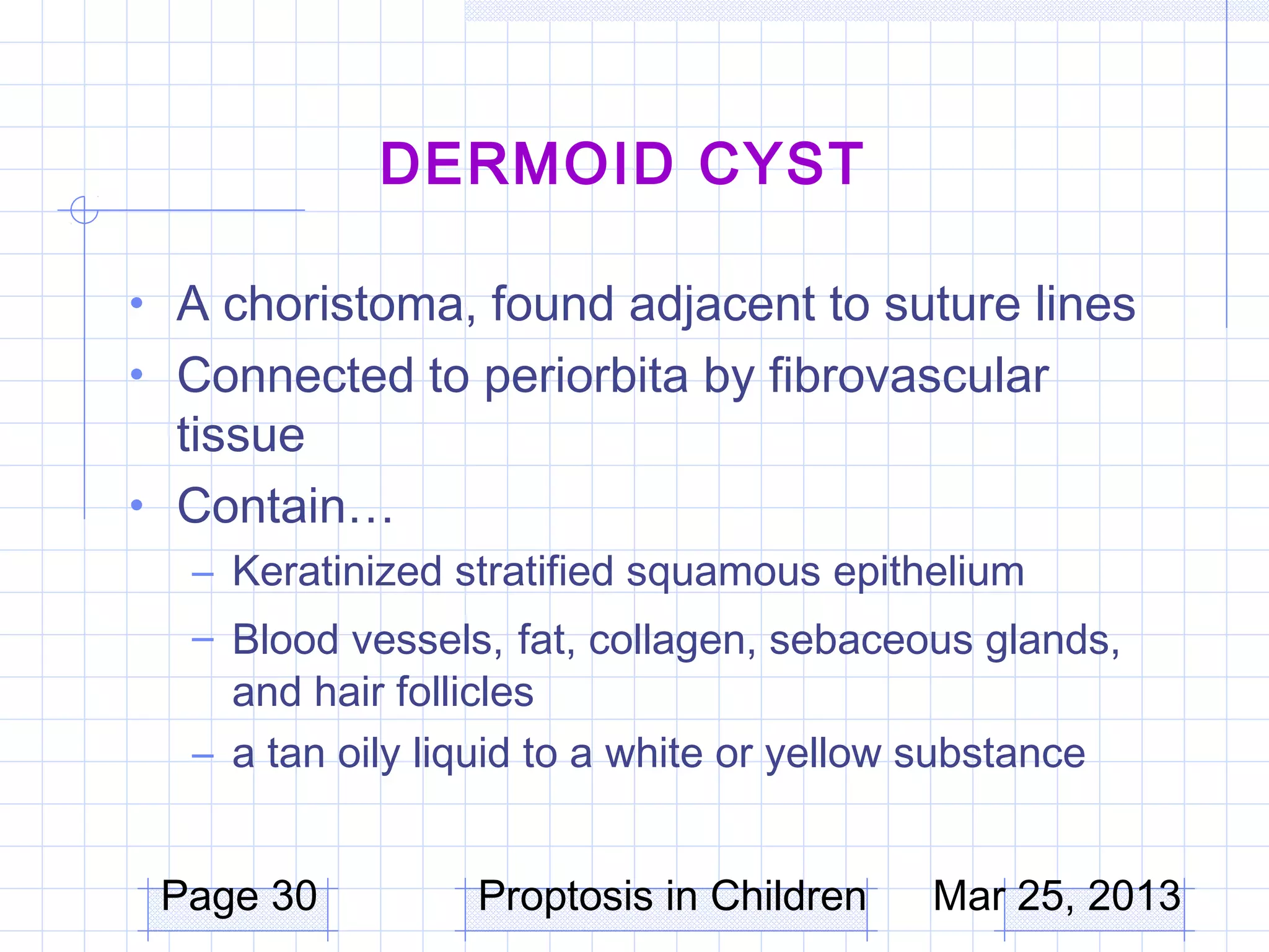 Proptosis in children | PPT