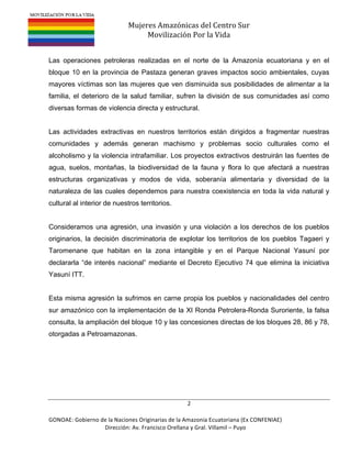 Declaratoria del Kawsak Sacha-Selva viviente | PDF