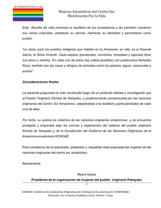 Declaratoria del Kawsak Sacha-Selva viviente | PDF