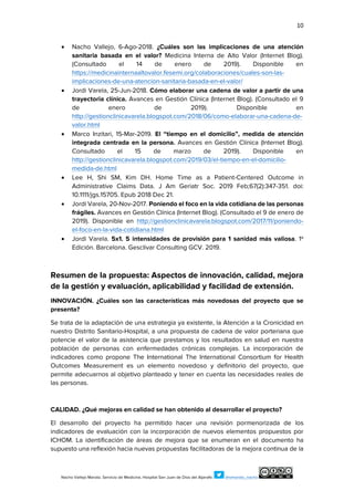 De la vía clínica a la cadena de valor | PDF