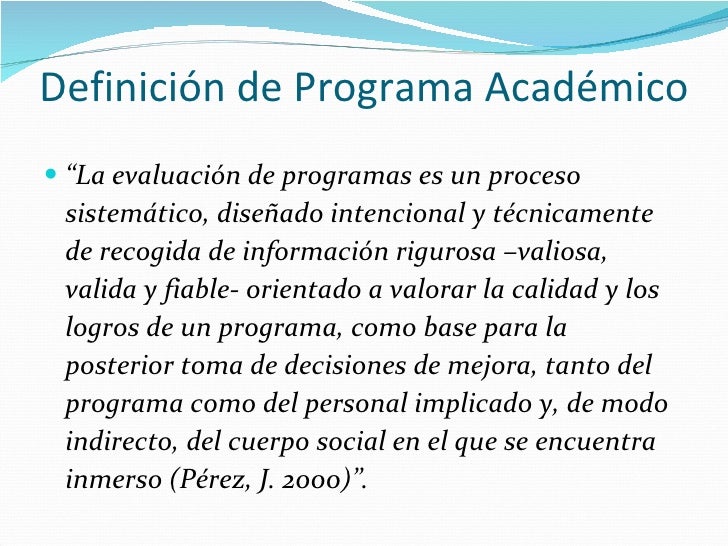 Propuesta de evaluacion de programas academicos de formacion continua Propuesta de evaluacion de programas academicos de formacion continua