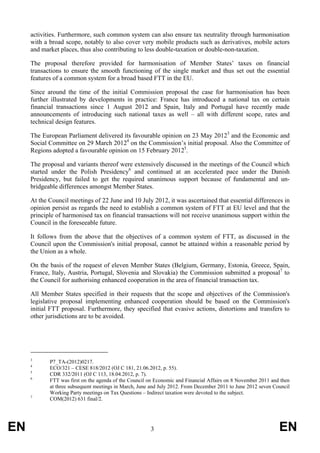 Propuesta Directiva TTF,CE | PDF