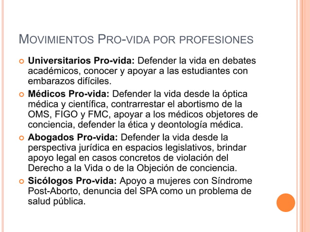 Propuesta pro vida | PPSX