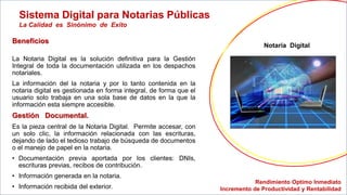 Notaria Digital - Sistema Documental Notarial - Digitalizacion | PDF