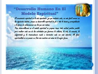Propuestas para un desarrollo humano integral | PPTX
