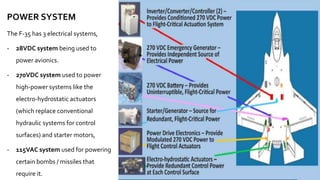 Lockheed Martin F35 Lightning II(Propulsion Presentation) | PPTX