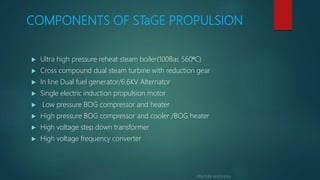 Propulsion machinery on lng vessels | PPTX